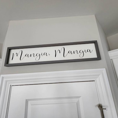 Mangia, Mangia Sign, Mangia Blessing, Italian Decor, Italian Kitchen ...