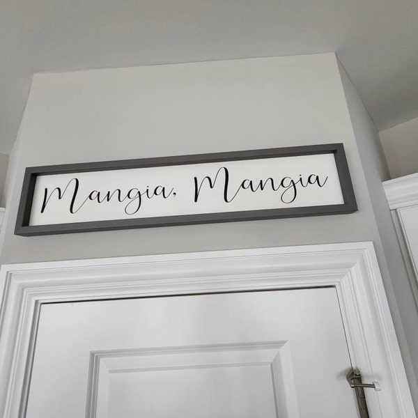 Mangia, Mangia Sign, Mangia Blessing, Italian Decor, Italian Kitchen ...
