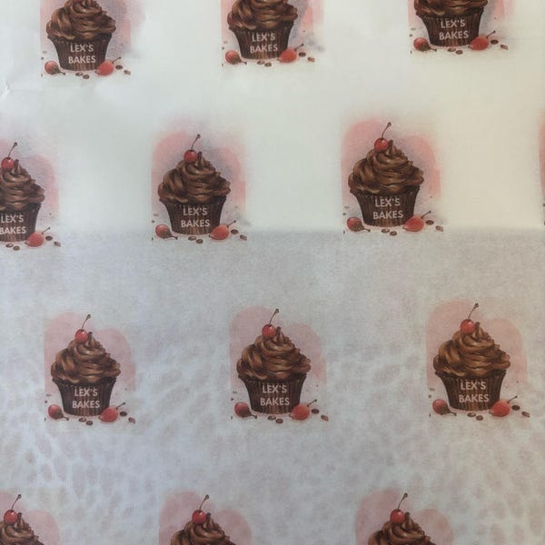 Custom Printed Translucent / Baking /tracing Paper/ Wedding Logo ...