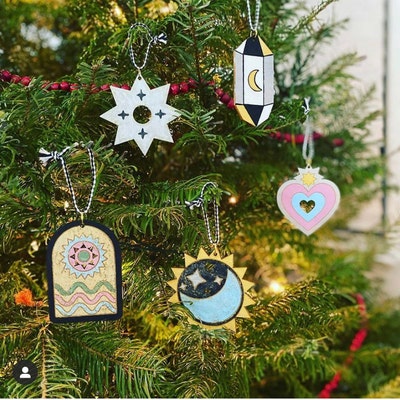 DIY Kit, Celestial Christmas Tree Ornament Kit, Craft Kit, DIY Holiday ...