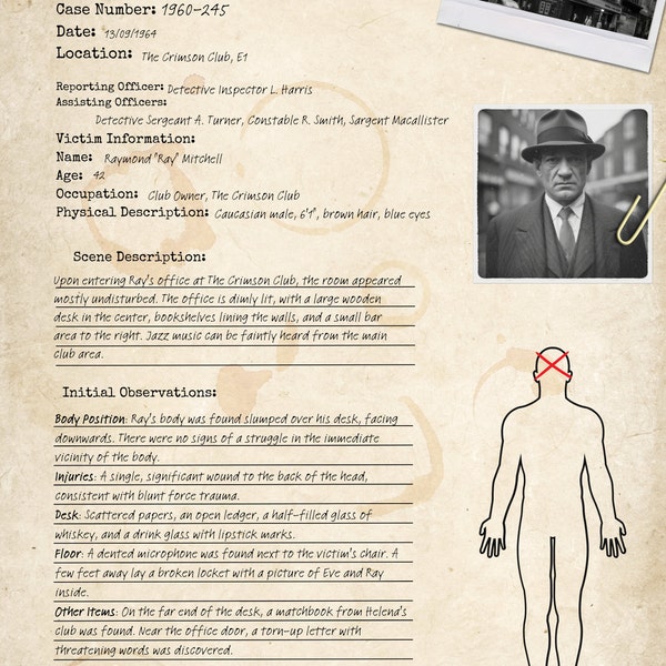 Case File Template Pack - 50+ Assets - Canva - Editable - Aged Paper ...