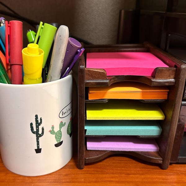 Sticky Notes Holder | Pen Holder | Sticky Notes 3x3" | Sticky Notes ...