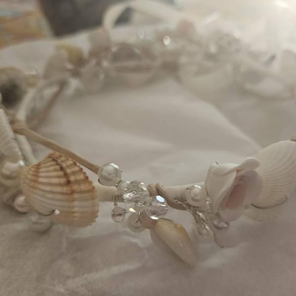 Seashells Headpiece, Mermaid Crown, Beach Shells Wreath, Sea Shells ...