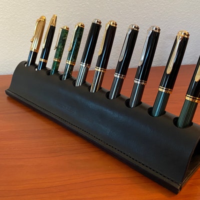 Fountain Pen Holder, Fountain Pen Stand, Single to 10 Desk Pen Holder ...