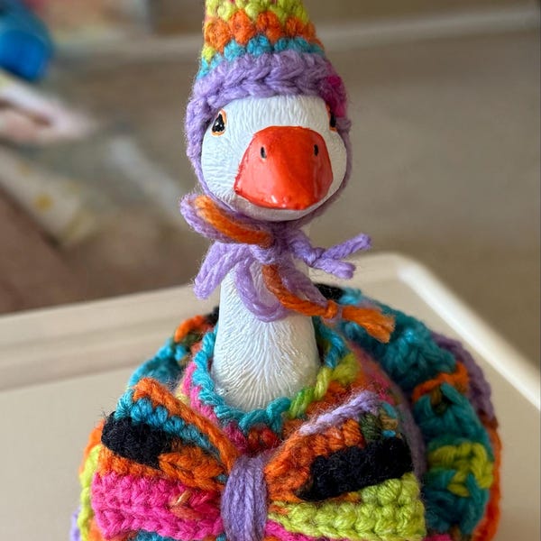 PATTERN for 7 Inch DESK Goose Party Dress Outfit Digital Download Crochet Pattern Only - Etsy