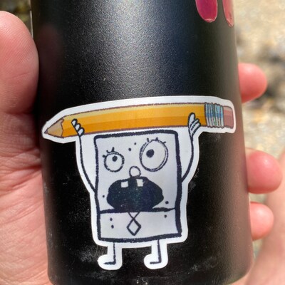 Doodlebob Sticker Spongebob Cute Stickers Pop Culture - Etsy