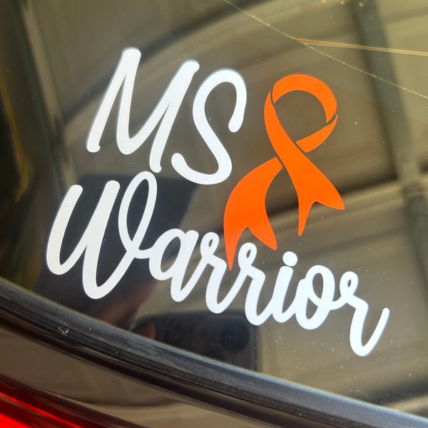 MS Warrior, M.S. Support, Vinyl Decal Sticker, Custom Name, Multiple ...