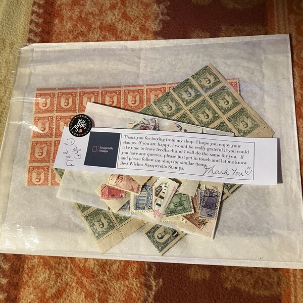 World Stamps on & off Paper, Vintage to Modern, 200g Taken at Random ...