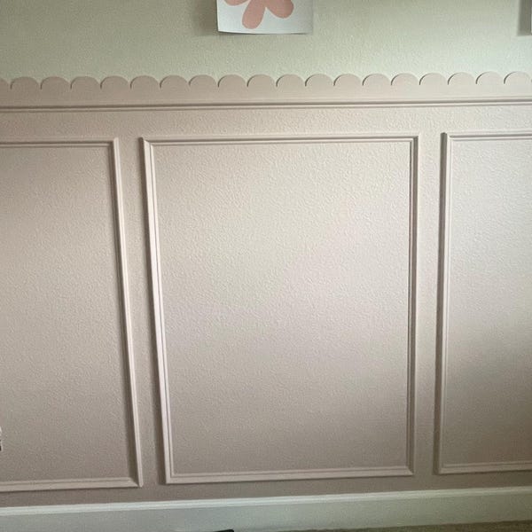 Scalloped MDF Trim Molding, Scallop Pattern MDF Trim, Each Piece 46 ...