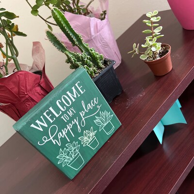 Rustic Plant Themed Mini Signs, Rustic Farmhouse Decor, Indoor Garden ...