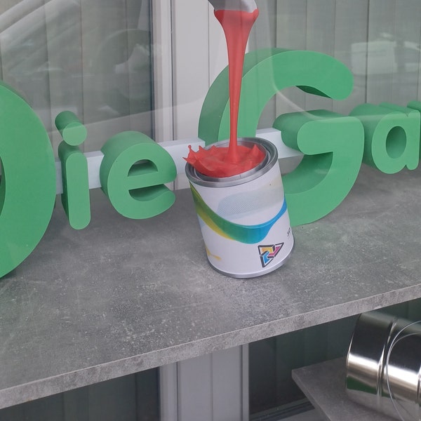 3D Printed Paint Spill Sculpture: Quart Can & Brush, Any Color - Etsy