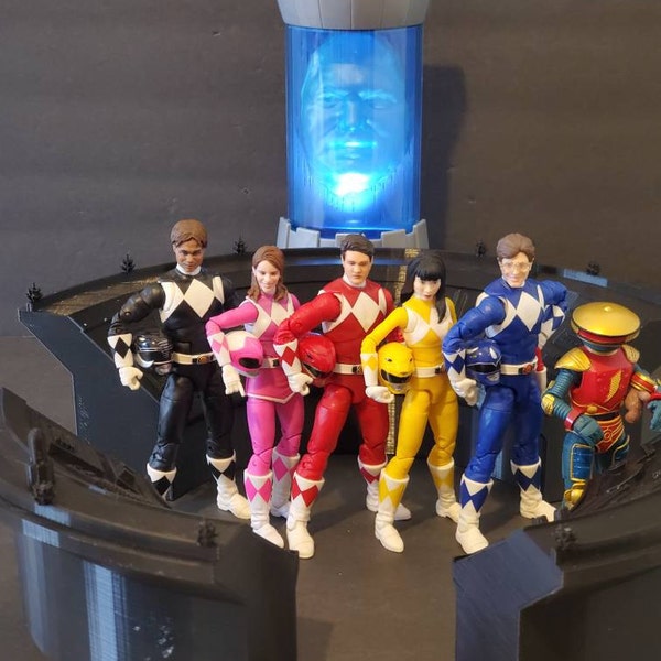 Mighty Morphin Power Rangers Lightning Scale Command Centre Consoles ...