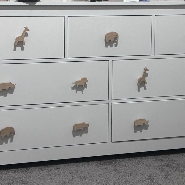 Safari Animal Drawer Knobs | Safari Nursery Decor, Jungle Nursery Decor ...