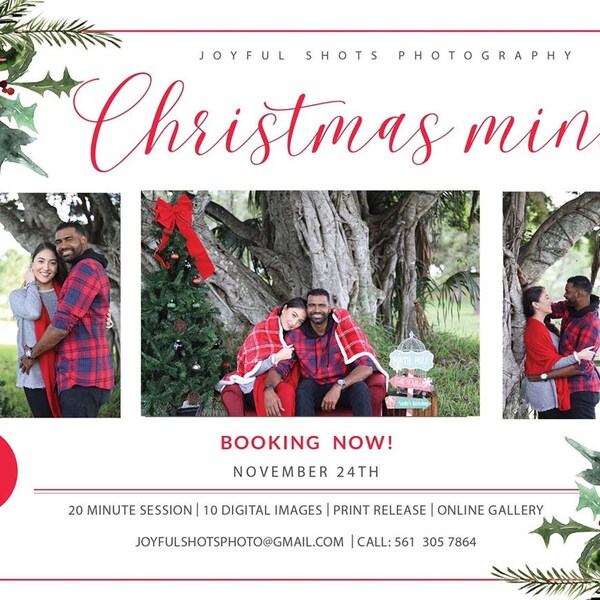 Christmas Mini Session Template, Christmas Minis, Christmas Template ...