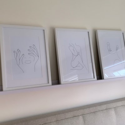 Set of 3 Line Drawing A4 A3 Art Print Poster Quote - Etsy