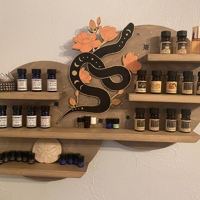 Snake Shelf, Snake Double Shelf, Crystal Shelf, Handmade Geometric ...