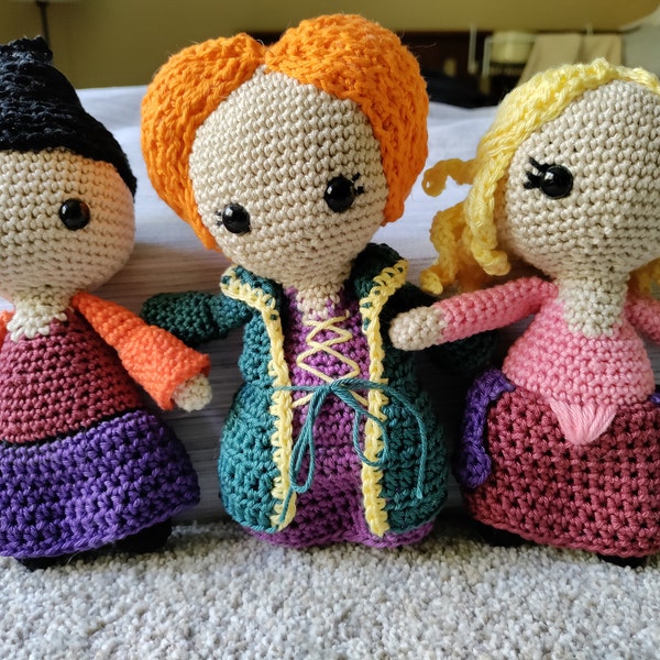 PATTERN ONLY* BUNDLE* Hocus Pocus Sanderson Sisters Inspired Amigurumi ...