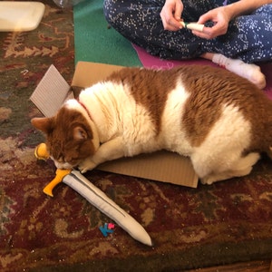 Epic Items Catnip Toy Arming Sword Kitty Kicker Filled - Etsy