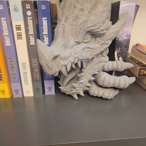 Dragon Book Nook 3d Printed Fantasy Book Shelf Décor and - Etsy
