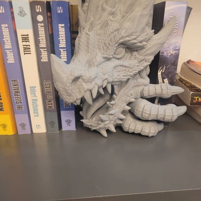 Dragon Book Nook 3d Printed Fantasy Book Shelf Décor and - Etsy