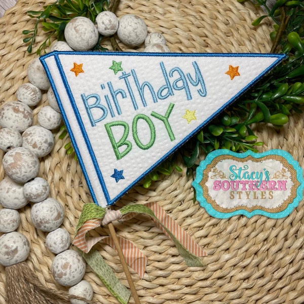 In the Hoop Pennant Banner Machine Embroidery Design, Simple ITH ...