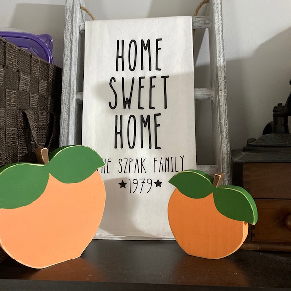 Wood Peach, Rustic Peach, Peach Decor, Peach Theme, Peach Tiered Tray ...