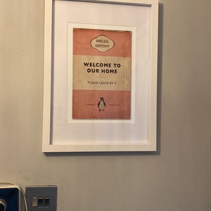 Custom Penguin Book Cover Poster Personalised Vintage Book Print ...