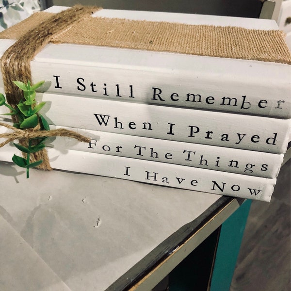 Seasonal Book Stack - Etsy