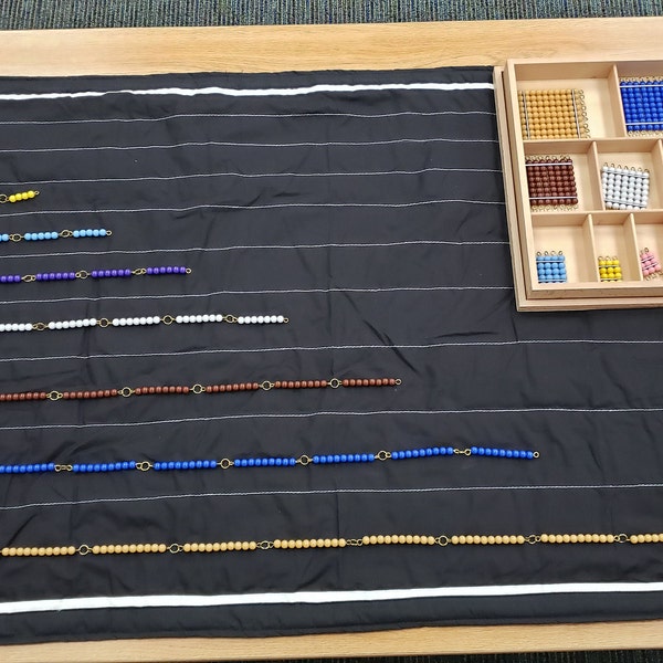 12: Montessori Math Checkerboard Mat, Montessori Math, Montessori ...