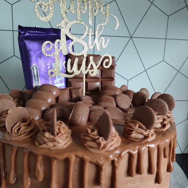Personalised Custom 18th Birthday Cake Topper Party Decorations ANY ...