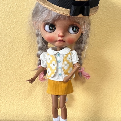 Set: Turtleneck and Overall Dress for Pullip, Obitsu 26 27, Blythe ...