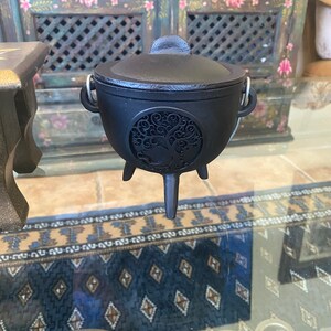 6 Wooden Tabletop Altar With Gold Celtic Pentacle Small Offering Table ...