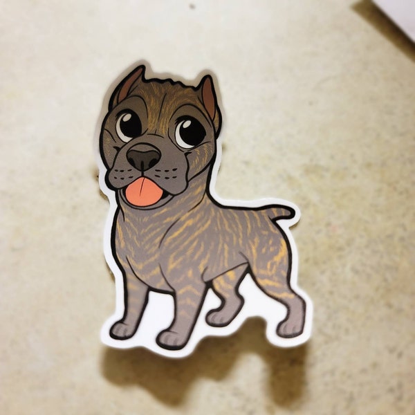 Cane Corso Sticker || Chibi Puppy Dog, Vinyl, Hand Drawn Illustration ...