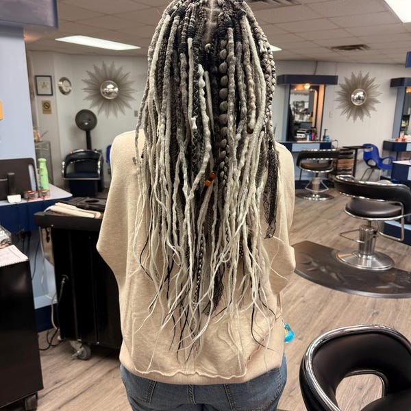 Synthetic Boho Dreadlocks Extension. Sunny Fox Set. DE Dreadlocks Mix ...