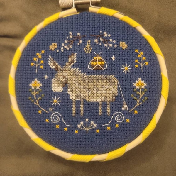 Donkey Garden Cross Stitch Pattern: Farmhouse Cottagecore (PDF Pattern ...