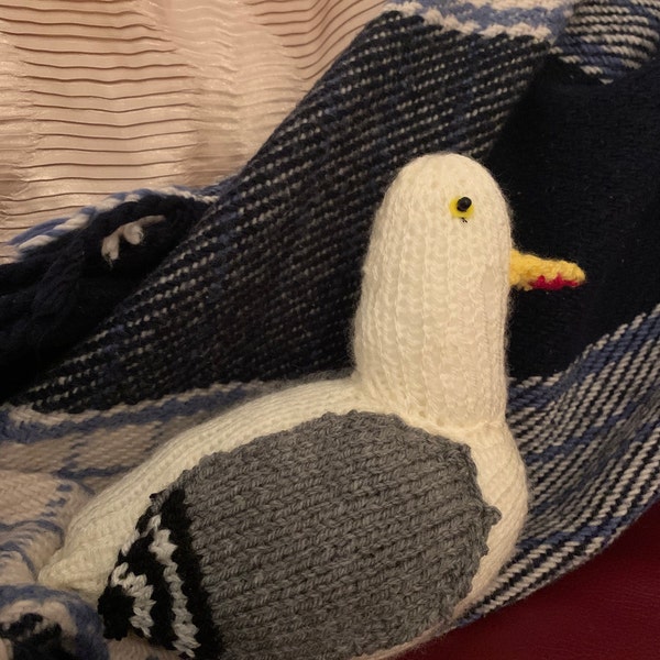Big Jeff the Gull Knit Kit - Seagull Knitting Pattern Kit - Knit a Cute ...