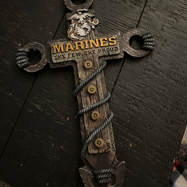 Marines, Marine Corps, USMC, Cross, Veteran, Military, Wall Cross ...
