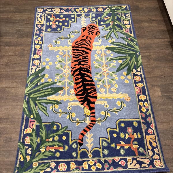 Anthropologie Ryleigh Mint Handmade Tufted Wool Area Rug for Bedroom ...