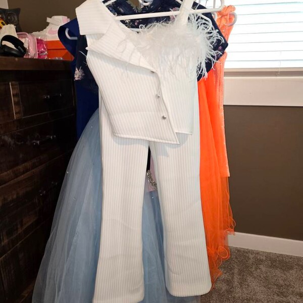 Light Blue Interview Outfit Pageant Scuba Outfit Girls Neoprene ...