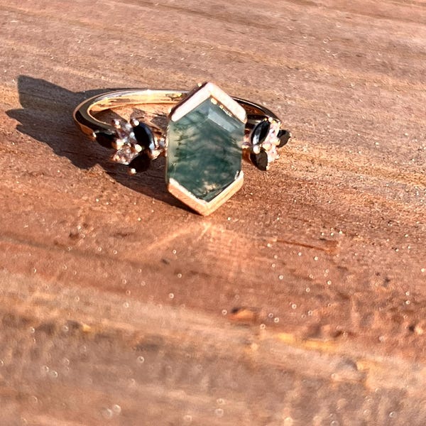 2.55cts Alexandrite Gemstone Engagement Ring, Alex Stone Ring, Bridal ...