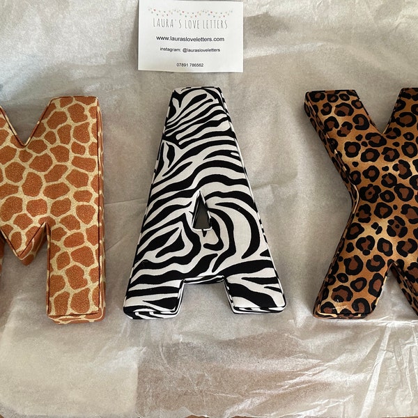 Fabric Padded Letter, PRICE PER LETTER, Initial, Nursery Room Decor ...
