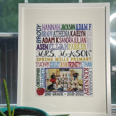 TEACHER APPRECIATION GIFT for Teacher Class Photo Gift End of Year Gift ...