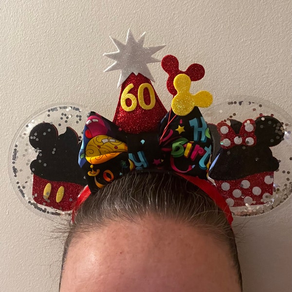 Mickey Balloon Disney Ears Clear Balloon Minnie Ears Disney Balloon ...