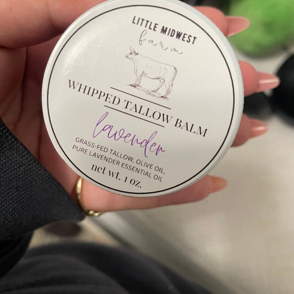 Grass-fed Whipped Beef Tallow Balm | Grass-finished Tallow Skincare ...