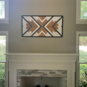 Mountain Sun Geometric Wood Wall Art Wooden Wall Art - Etsy