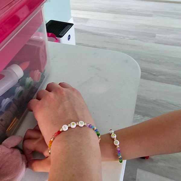 First Day of School Bracelet Set | Kindergarten Bracelet | Mommy and Me ...