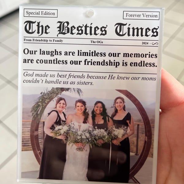 The BFF Times - Friendship Gifts Newspaper, Personalized Friends ...