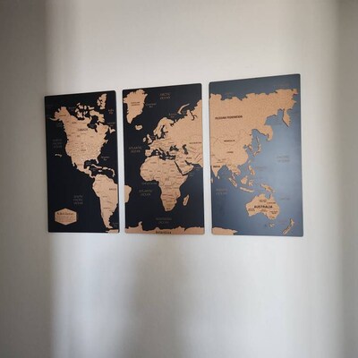 Wood Map of United States Large Wooden Wall Art US Map - Etsy