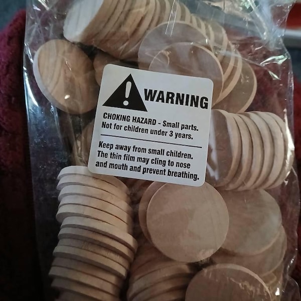 50 Blank Wooden Token Wood Coins Blank Wood Token for Kids Reward Token ...