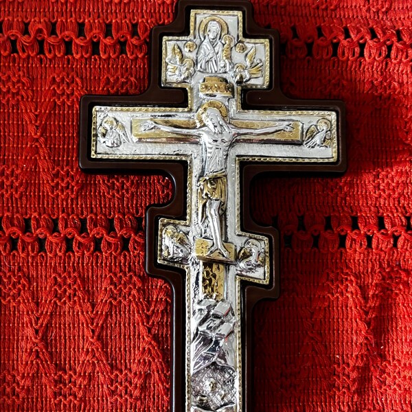 Virgin Mary of the Seven Swords, Greek Silver Icon - REAL Sterling 925 ...